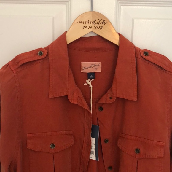 Universal Thread | Tops | Burnt Orange Universal Threads Button Down ...